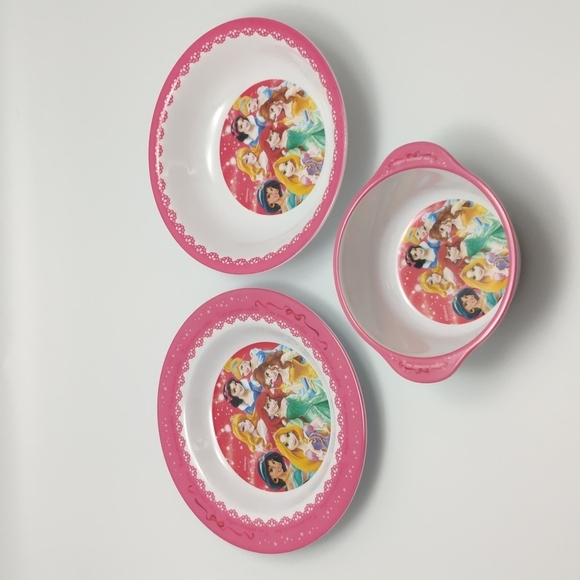 Disney | Other | Disney Princess Bowls And Plate Set | Poshmark